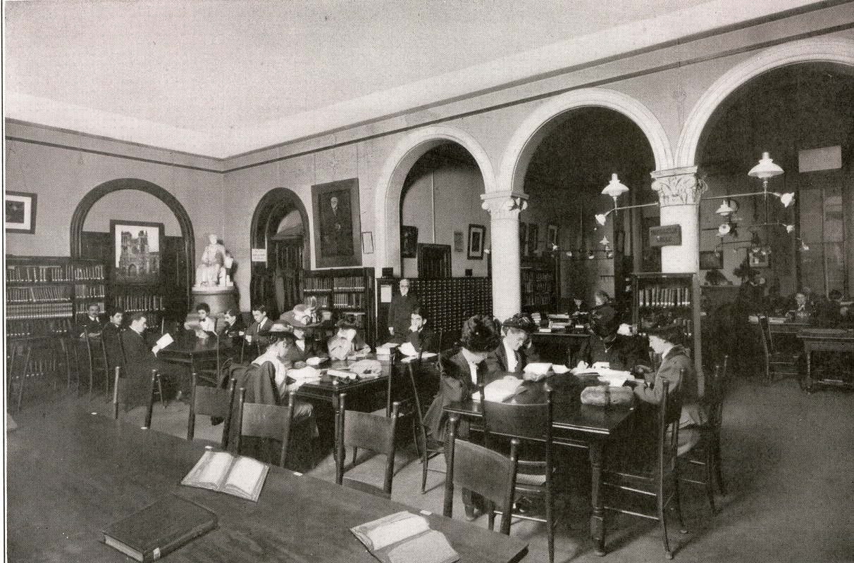 Worcester Public Library, Worcester, Massachusetts, 1909 - Digital Commonwealth
