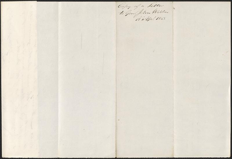 George Coffin to General John Webber, 18 April 1843 - Digital Commonwealth