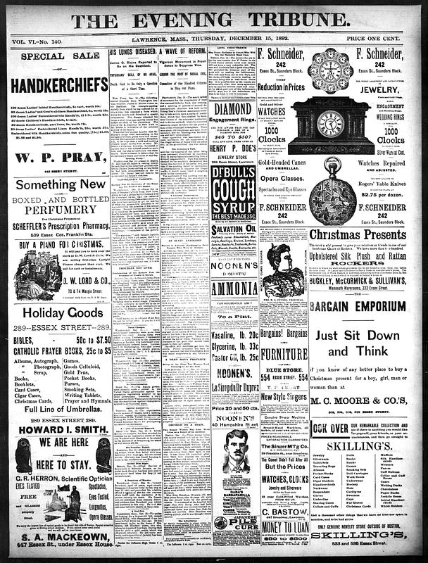 The Evening Tribune. December 15, 1892 - Digital Commonwealth