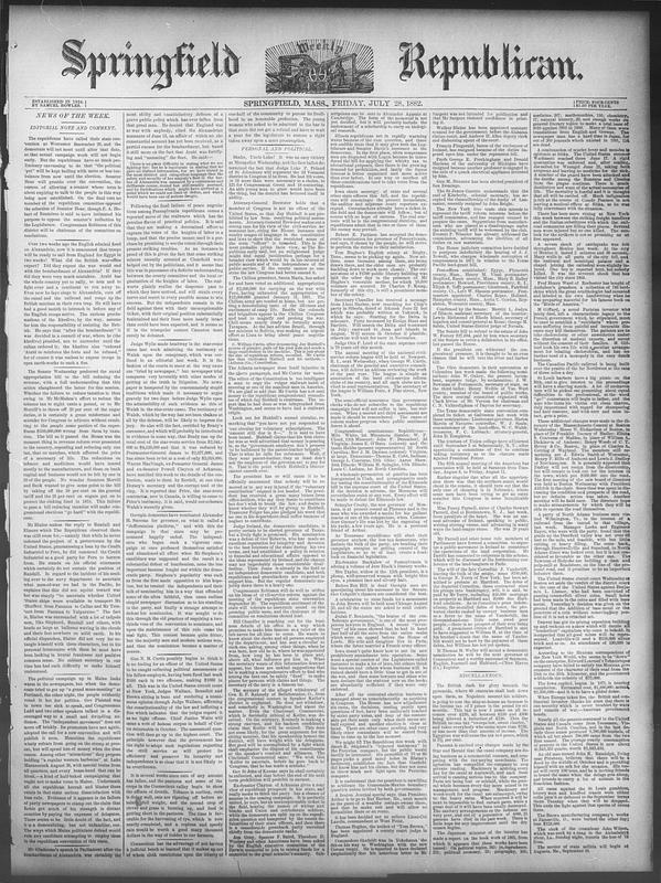 Springfield Weekly Republican - Digital Commonwealth