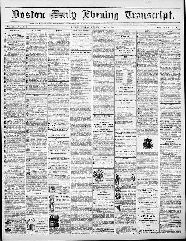 Boston Daily Evening Transcript - Digital Commonwealth