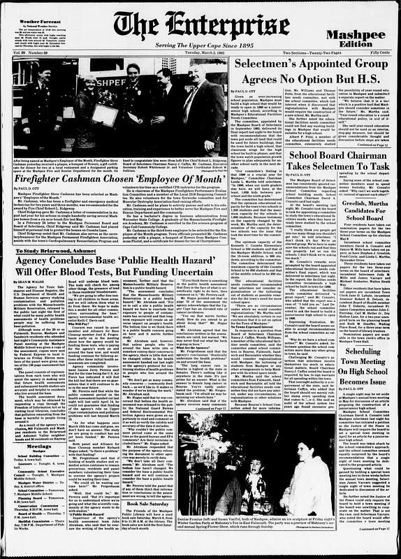 The Mashpee Enterprise. March 02, 1993 - Digital Commonwealth