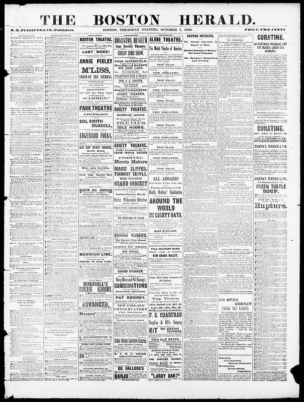 The Boston Herald. October 07, 1880 - Digital Commonwealth