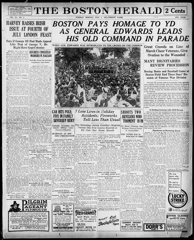 Boston Herald. July 05, 1921 - Digital Commonwealth