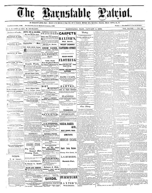 Barnstable Patriot. January 01, 1878 - Digital Commonwealth