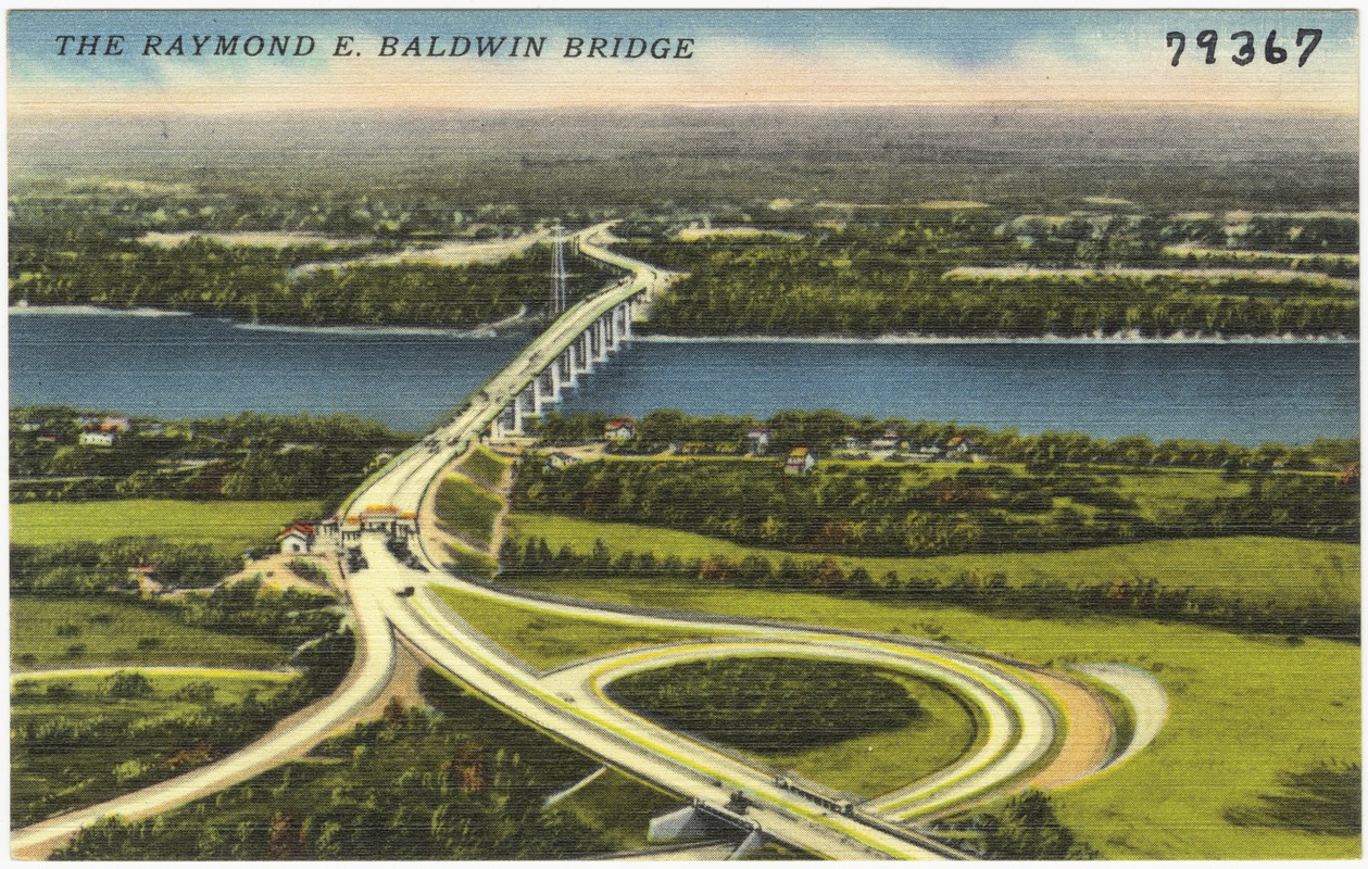 The Raymond E. Baldwin Bridge - Digital Commonwealth