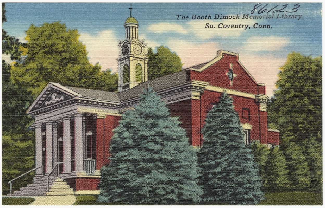 The Booth Dimock Memorial Library, So. Coventry, Conn. - Digital ...