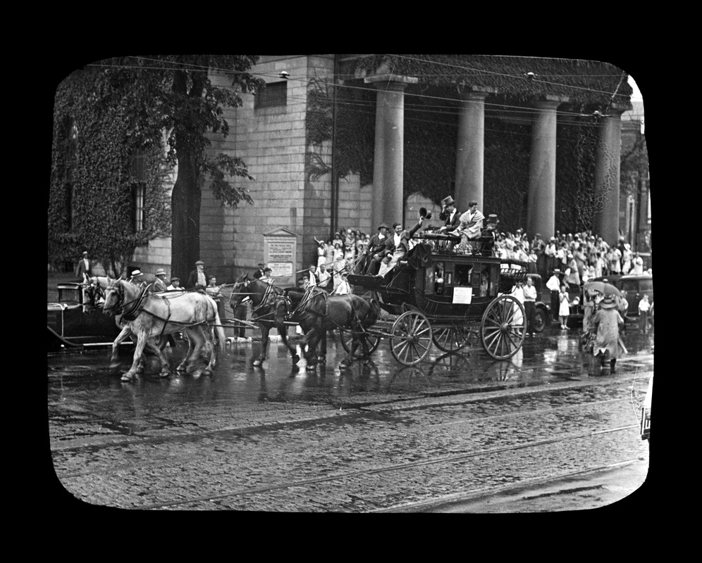 Stage coach on parade - Digital Commonwealth