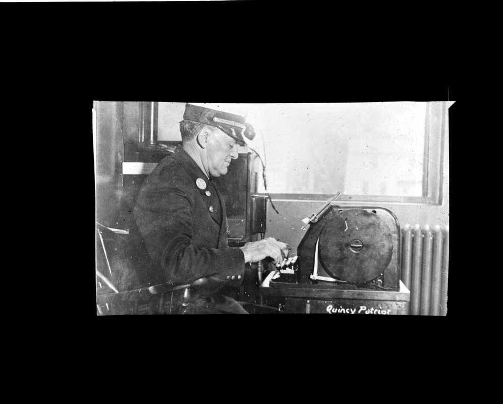 Teletype machine, Central Station - Digital Commonwealth