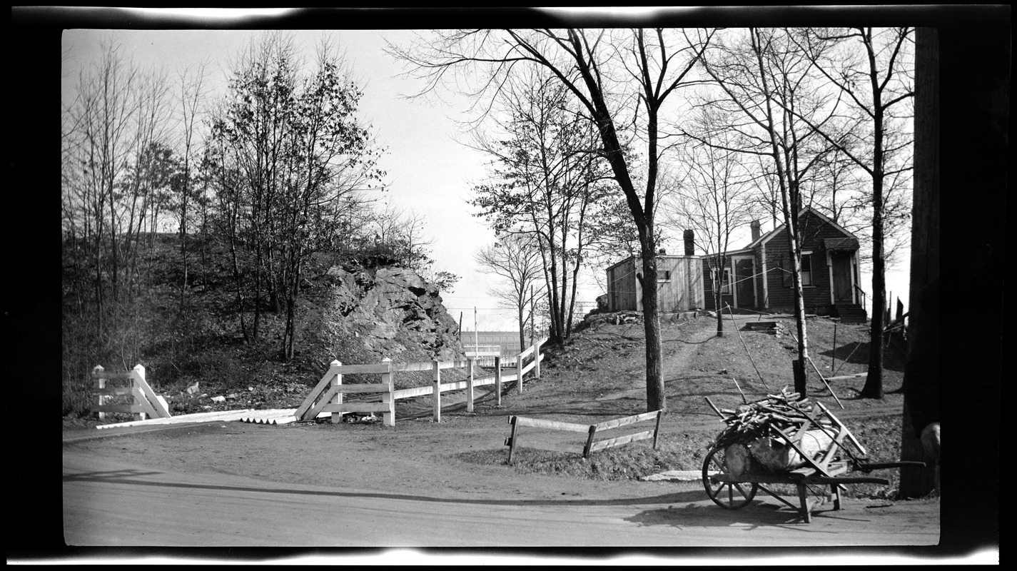 Cut through Round Hill for Fore River Railroad - Digital Commonwealth