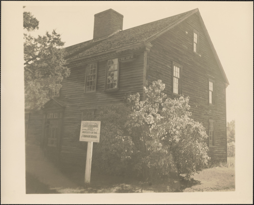 Old house 1777, town of Dover - Digital Commonwealth