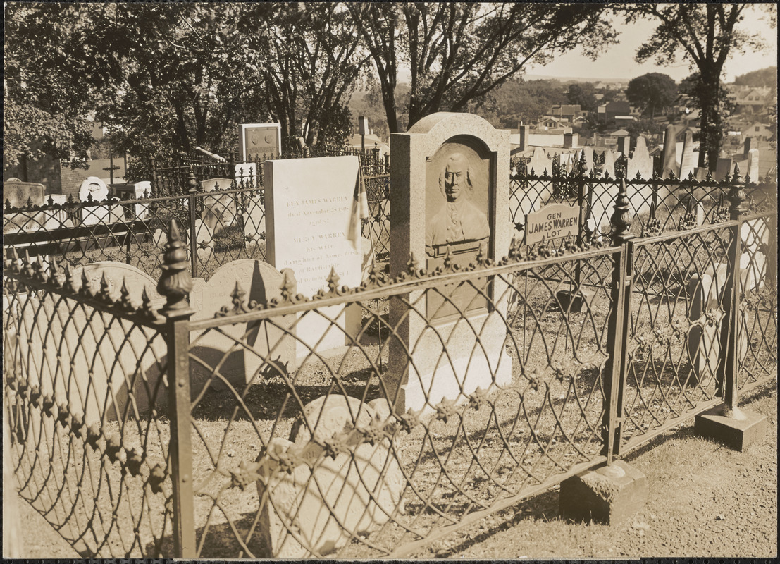 Gen James Warren died November 28 1808 aged 82. Mercy Warren, his wife ...