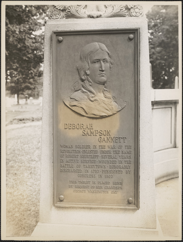 Deborah Sampson Gannett at Rock Ridge Cemetery, East Street and ...