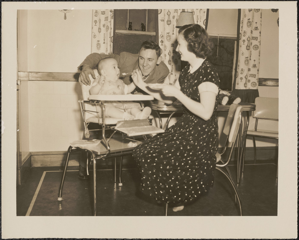 Jimmy and Barbara Amos and baby Jimmy Jr. - Digital Commonwealth