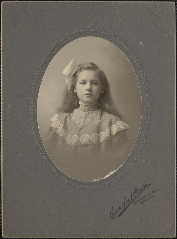 Portrait of unidentified girl - Digital Commonwealth