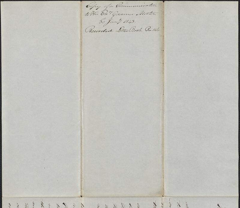 George Coffin to Governor Marcus Morton, 30 January 1843 - Digital ...