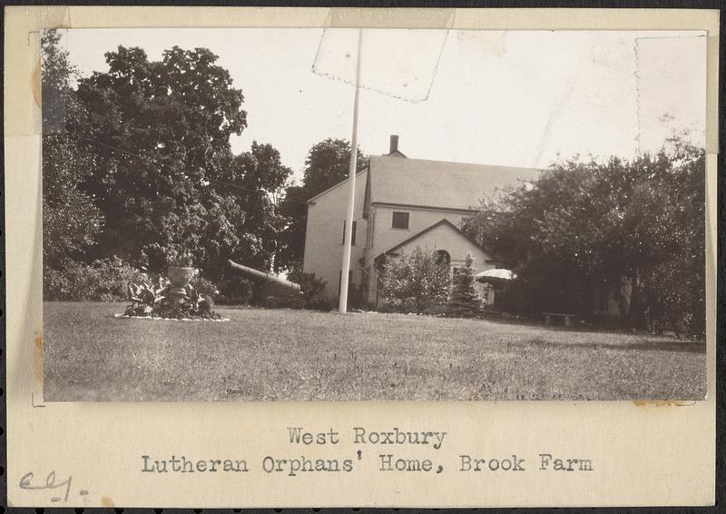 West Roxbury, Lutheran Orphans' Home, Brook Farm - Digital Commonwealth