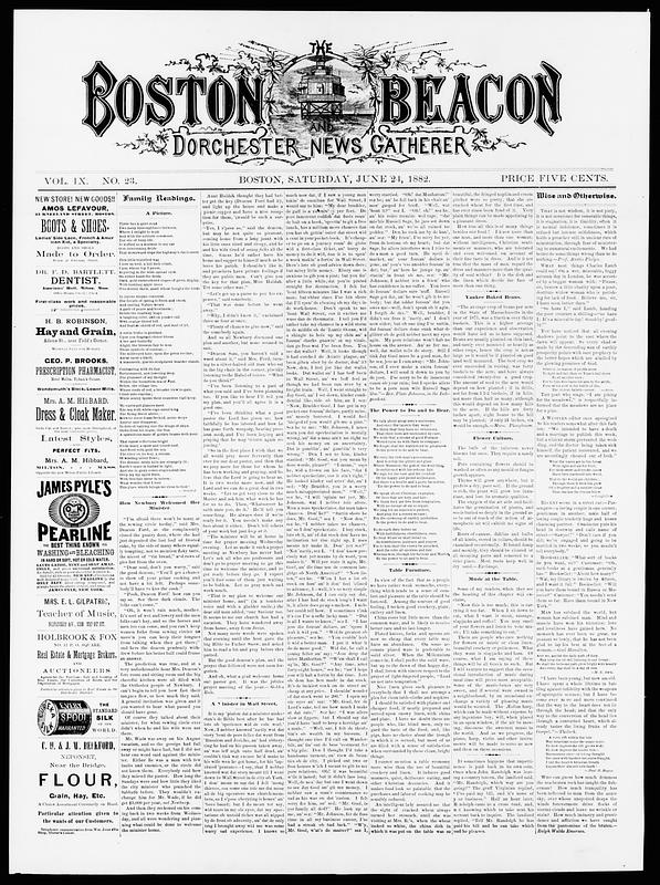 The Boston Beacon and Dorchester News Gatherer, June 24, 1882 - Digital ...