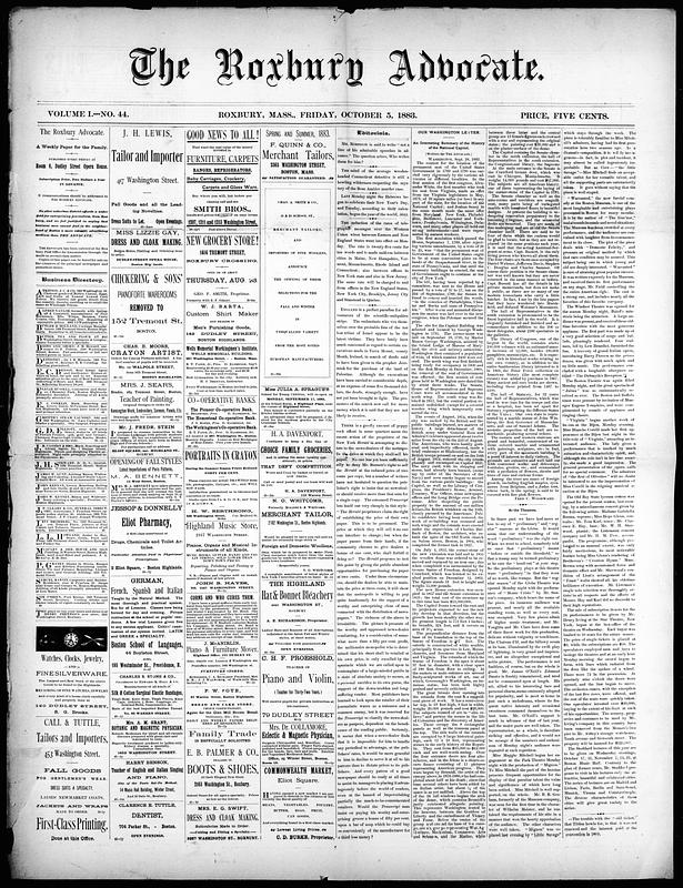 The Roxbury Advocate - Digital Commonwealth