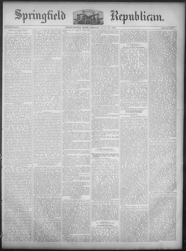 Springfield Weekly Republican - Digital Commonwealth