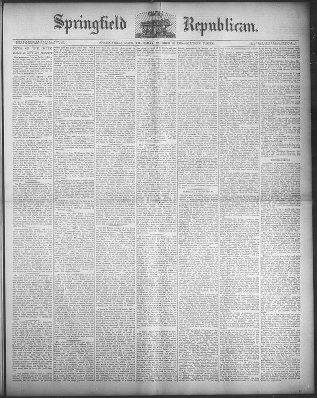 Springfield Weekly Republican - Digital Commonwealth