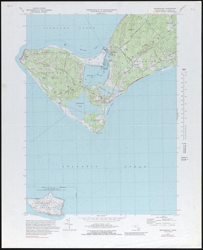 Squibnocket Quadrangle Massachusetts, Dukes Co. - Digital Commonwealth