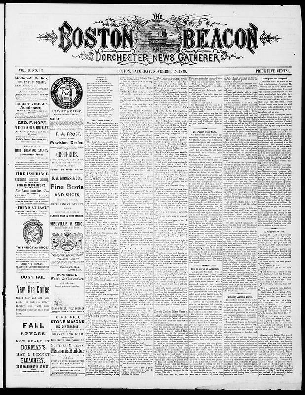 The Boston Beacon and Dorchester News Gatherer, November 15, 1879 ...