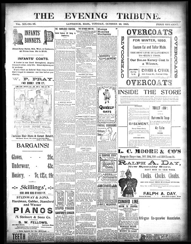 The Evening Tribune. October 22, 1895 - Digital Commonwealth