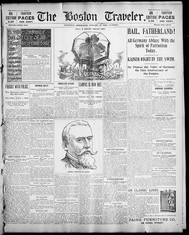 The Boston Traveler. January 18, 1896 - Digital Commonwealth