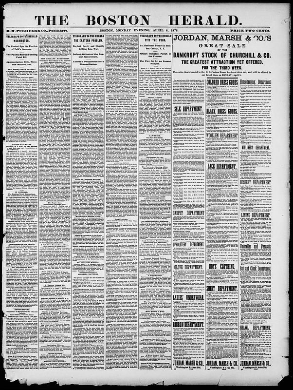 The Boston Herald. April 08, 1878 - Digital Commonwealth