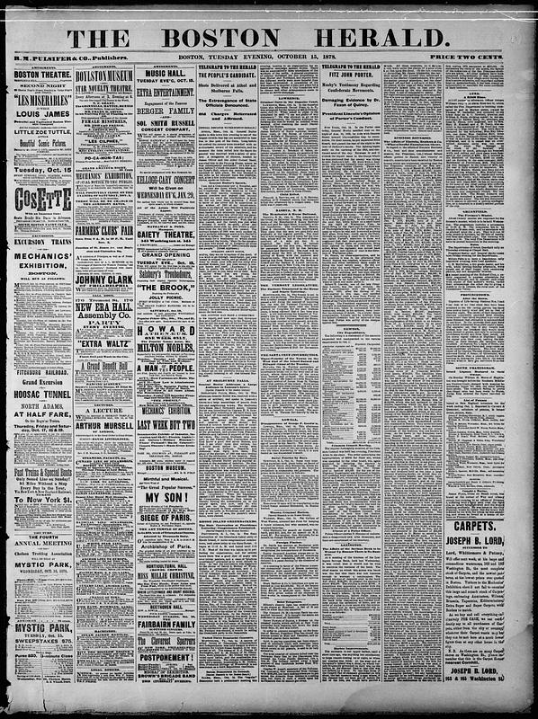 The Boston Herald. October 15, 1878 - Digital Commonwealth