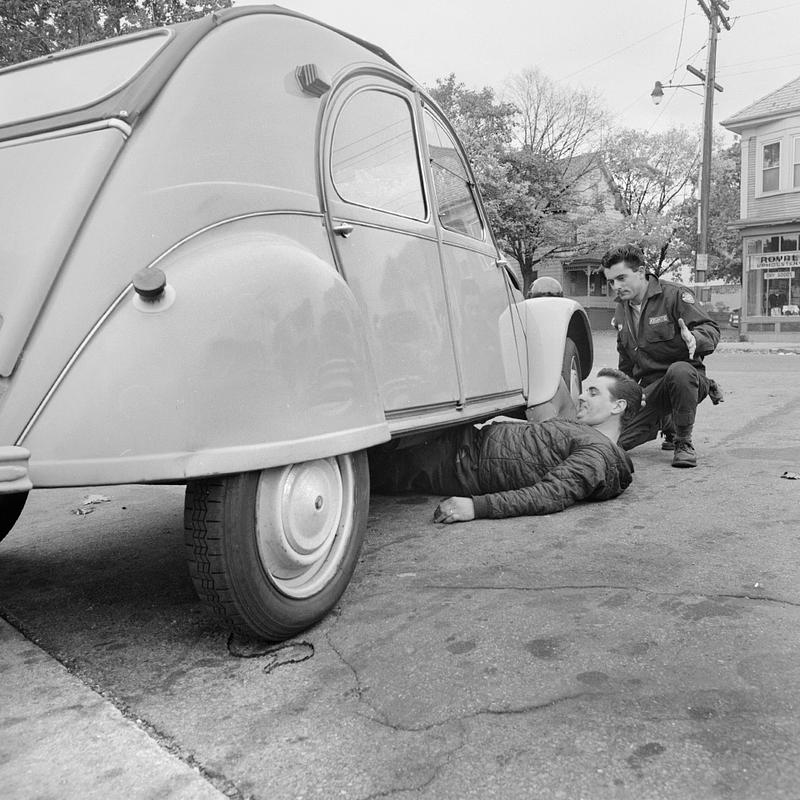 Larry Movick's Car Being Inspected, Allen & Brigham Streets, New ...