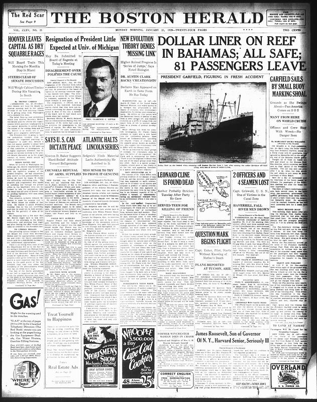 Boston Herald. January 21, 1929 - Digital Commonwealth