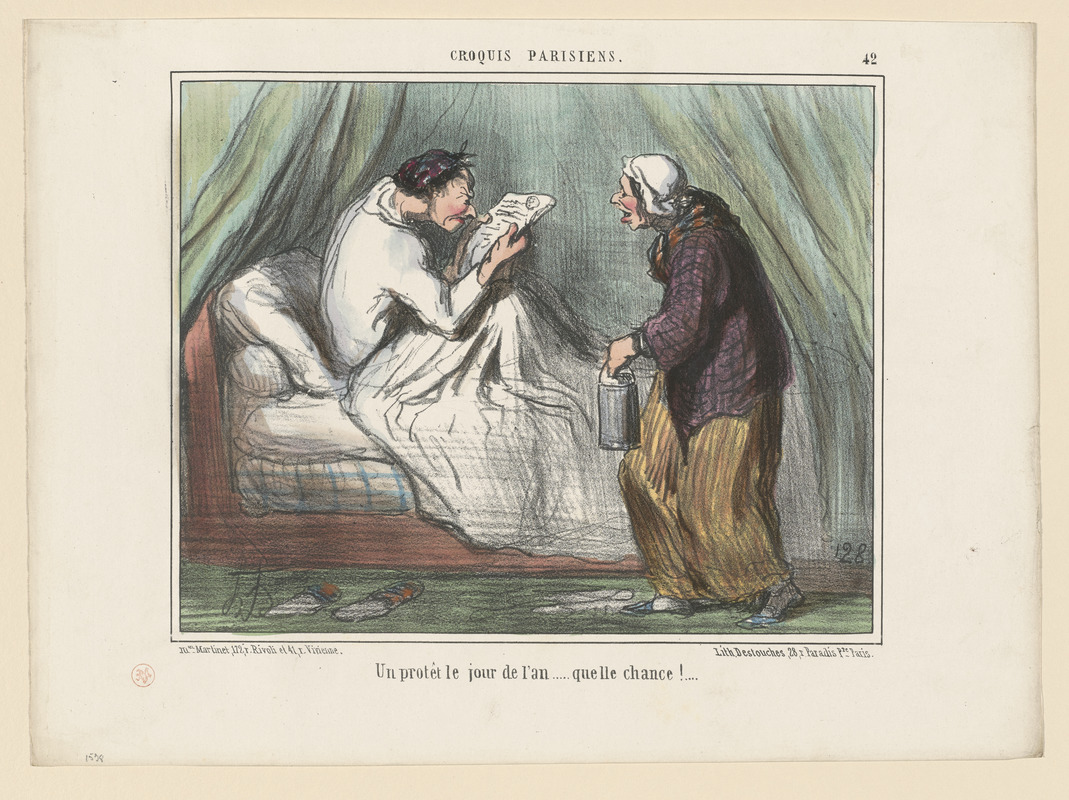 Un protêt le jour de l'an, quelle chance! - Digital Commonwealth