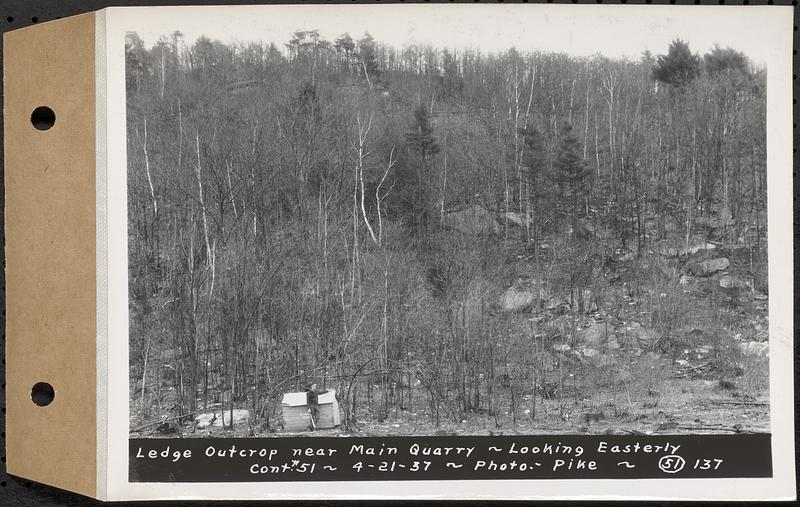 Contract No. 51, East Branch Baffle, Site of Quabbin Reservoir ...