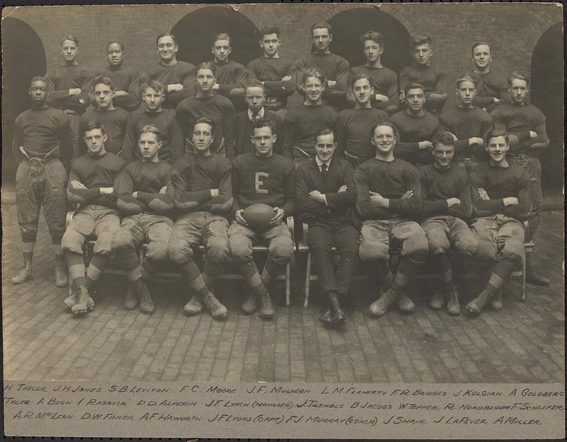 English High School football team, ca. 1919 - Digital Commonwealth