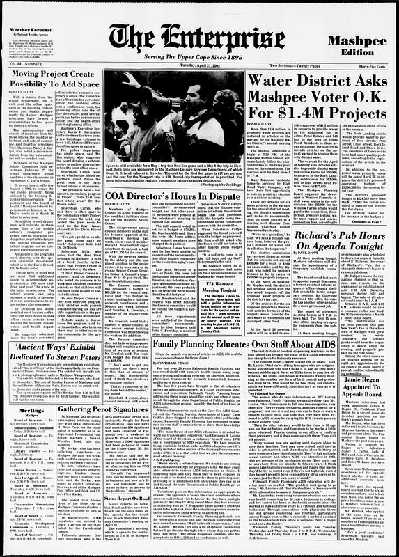 The Mashpee Enterprise. April 21, 1992 - Digital Commonwealth
