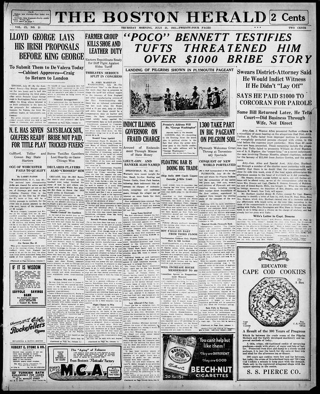 Boston Herald. July 21, 1921 - Digital Commonwealth