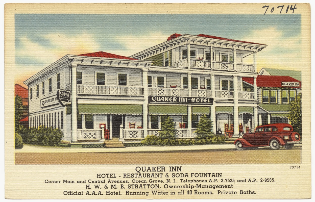 Quaker Inn, hotel -- restaurant & soda fountain, corner Main and ...