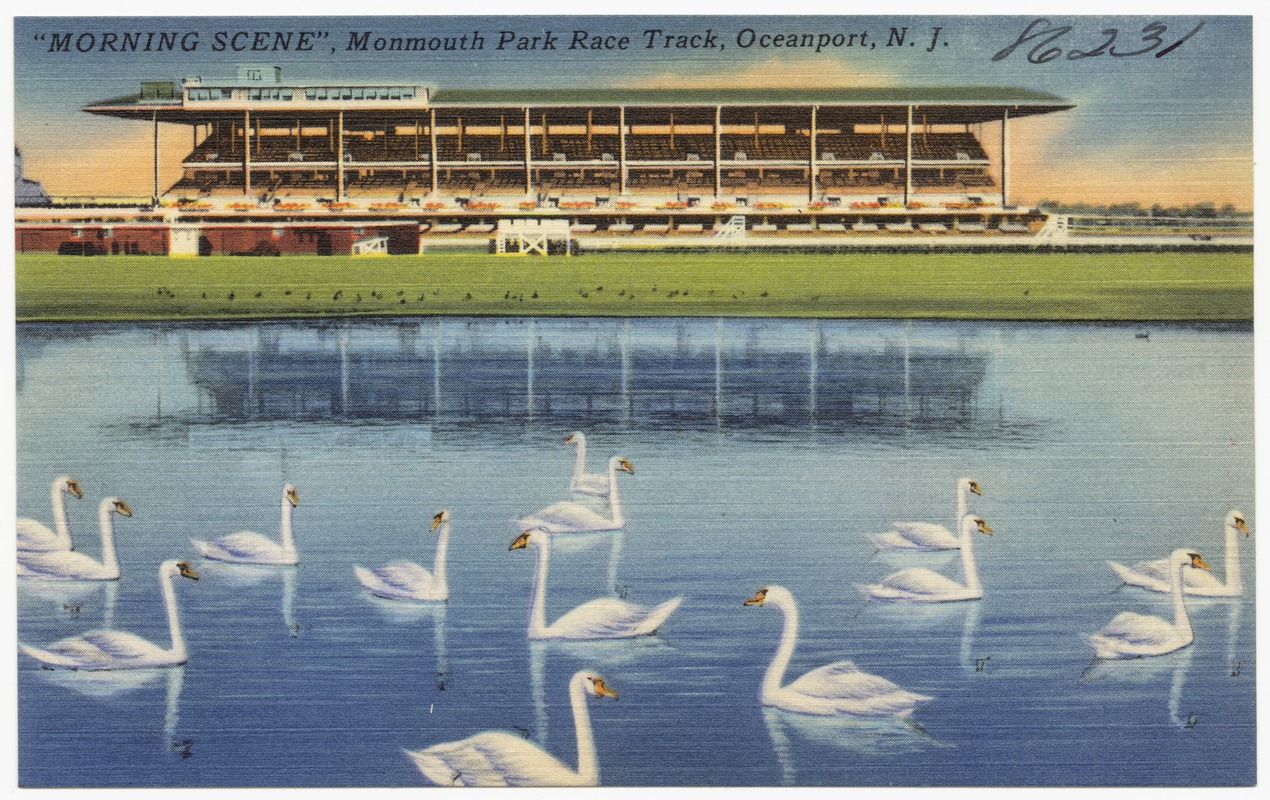 "Morning Scene", Monmouth Park Race Track, Oceanport, N. J. - Digital ...