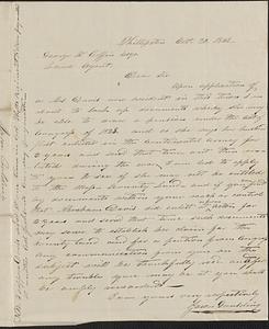 Jason Goulding to George Coffin, 20 October 1838 - Digital Commonwealth