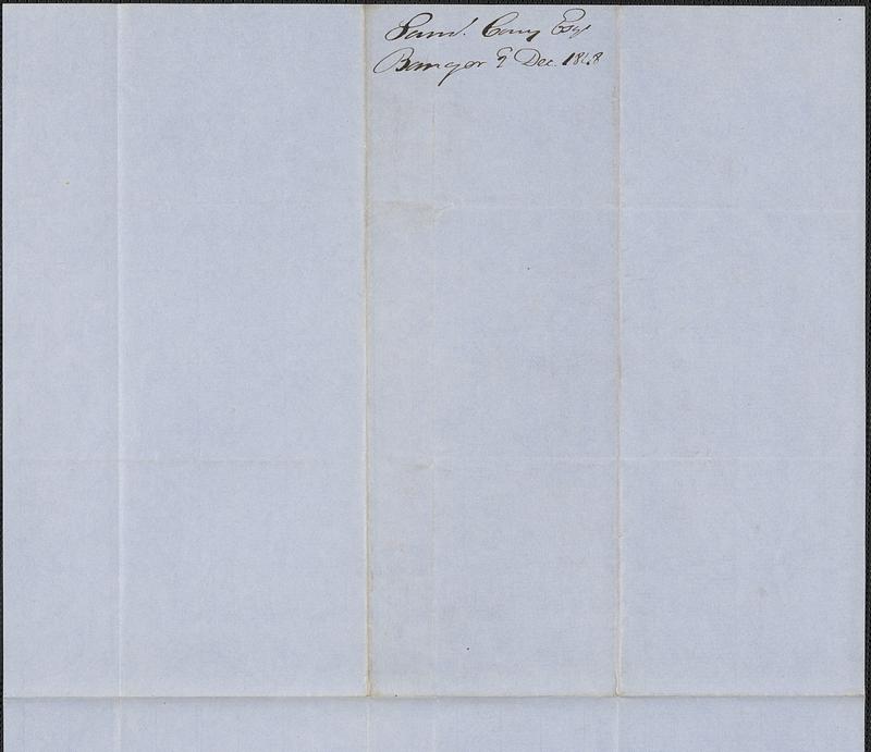 Samuel Cony to George Coffin, 2 December 1848 - Digital Commonwealth