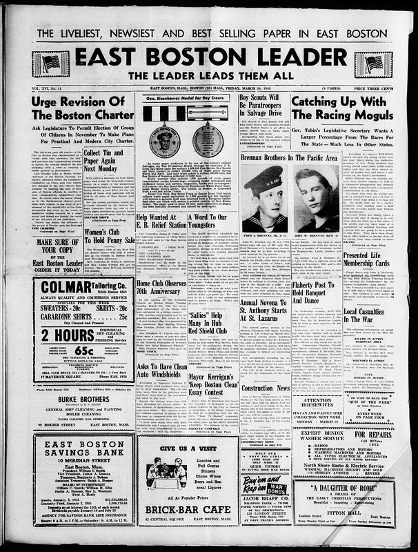 East Boston Leader, March 16, 1945 - Digital Commonwealth