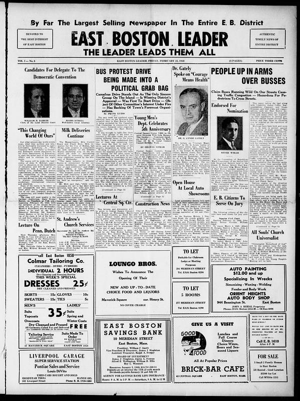 East Boston Leader. February 23, 1940 - Digital Commonwealth