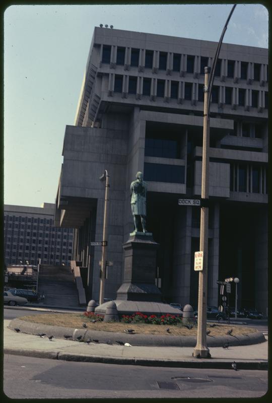 Statue of Samuel Adams, Dock Square, Boston - Digital Commonwealth