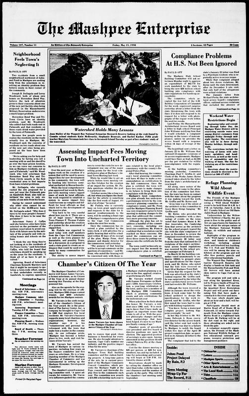 The Mashpee Enterprise. May 15, 1998 - Digital Commonwealth