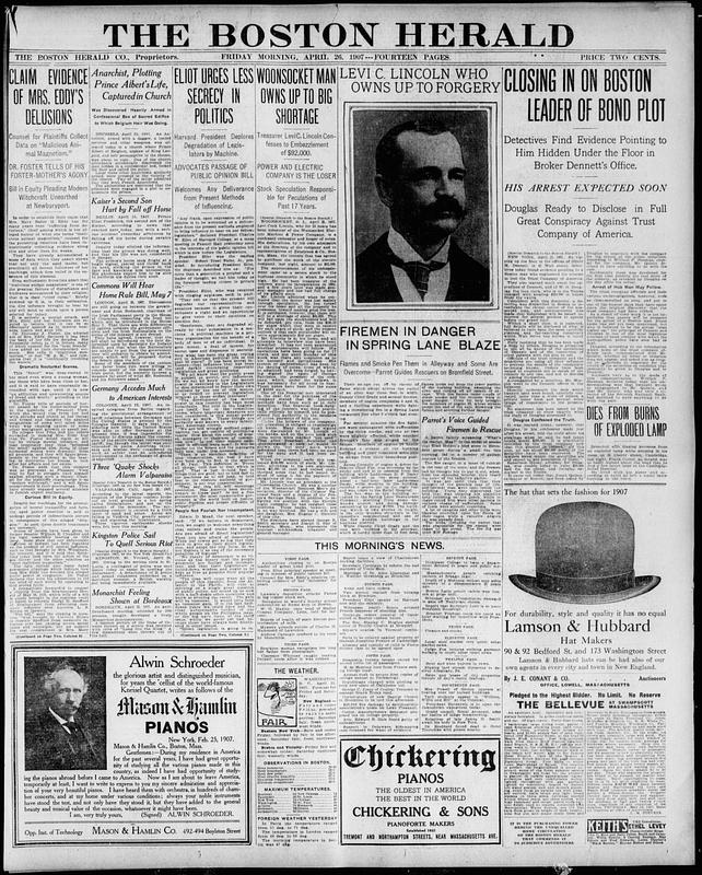 The Boston Herald. April 26, 1907 - Digital Commonwealth