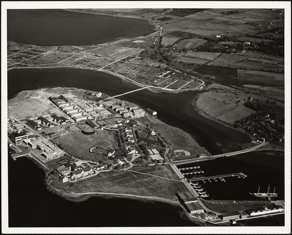 Aerial view of Naval Training Station and War College - Digital ...