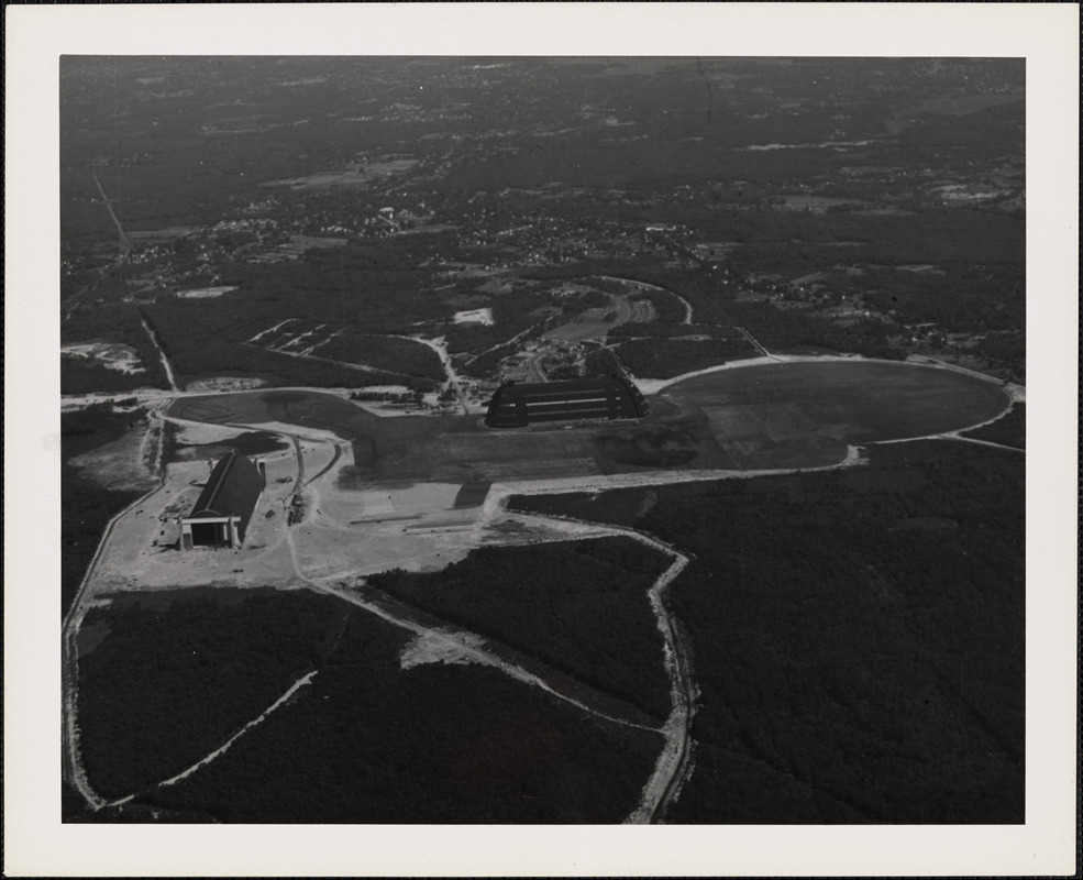 Aerial view of Naval Air Station looking North - Digital Commonwealth