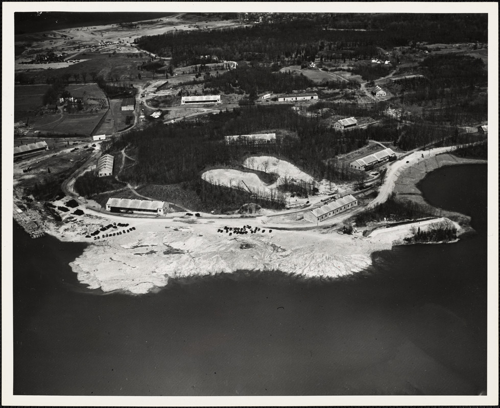 Construction progress New fill USNAD, Hingham, MA - Digital Commonwealth